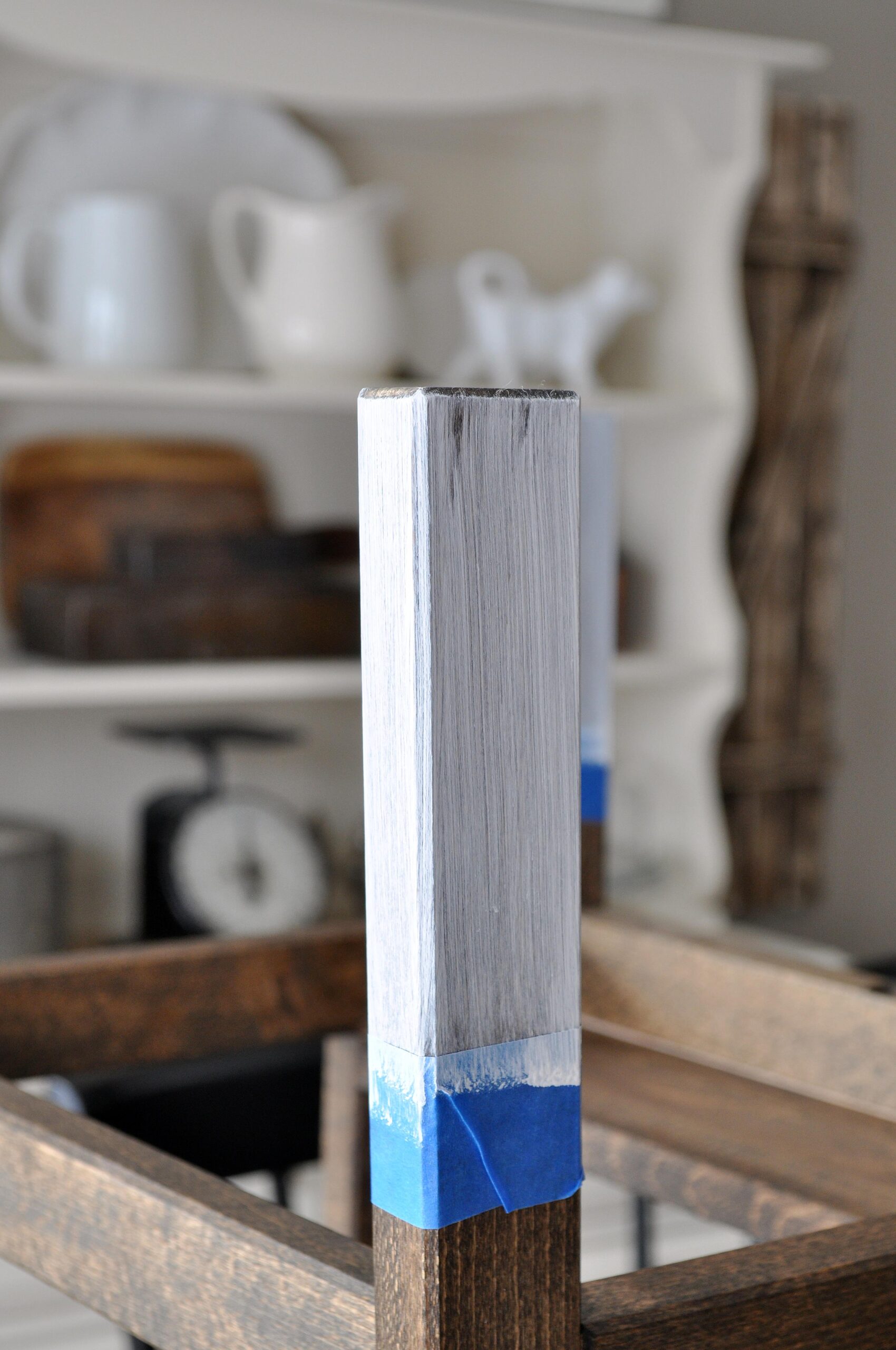 Paint Dipped Ikea Stool | Little Glass Jar