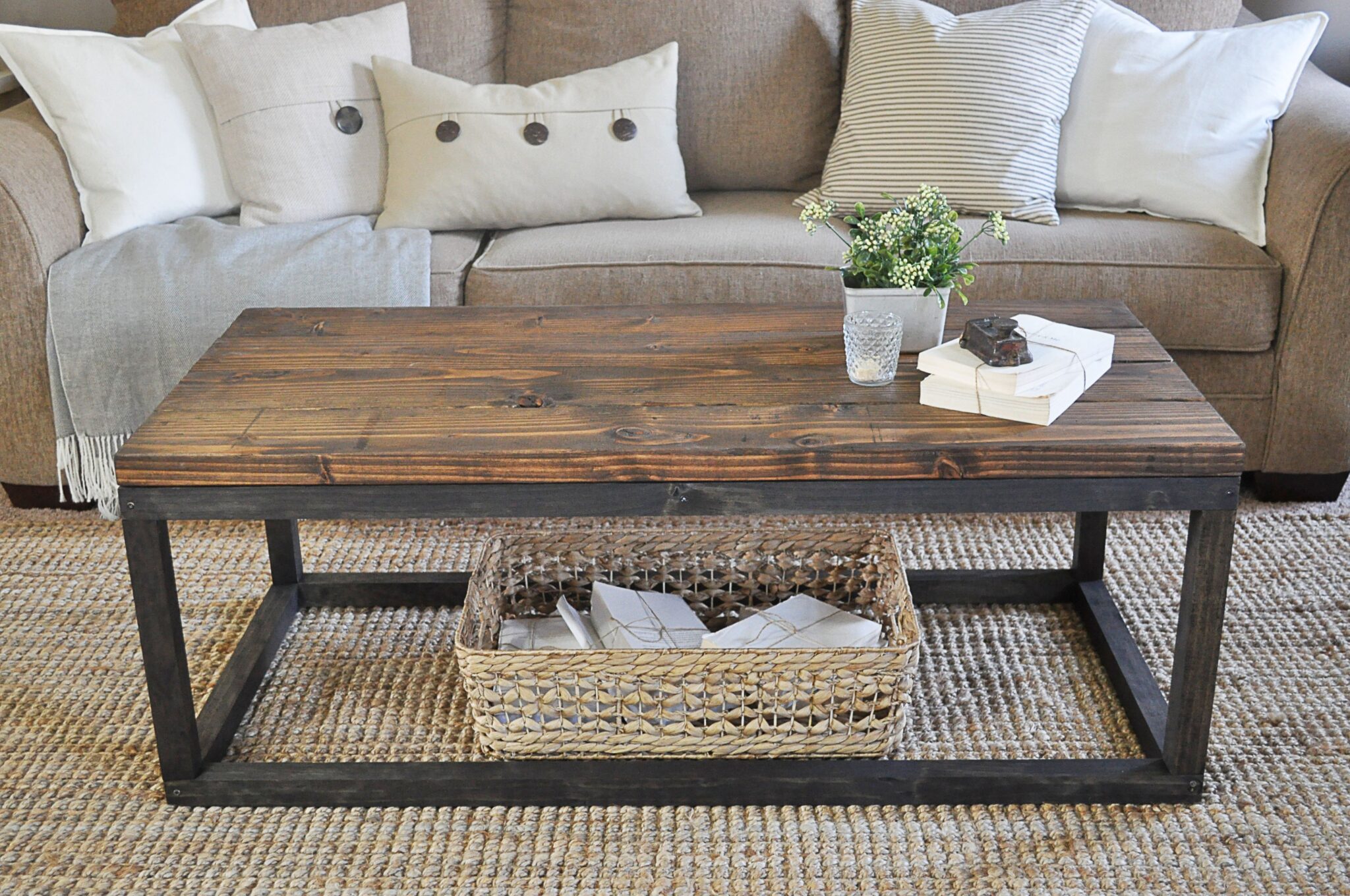 DIY Industrial Coffee Table | Little Glass Jar