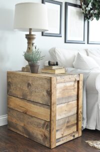 DIY Crate Inspired Side Tables | Little Glass Jar