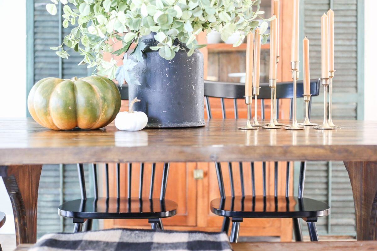 Simple Fall Dining Room | Little Glass Jar