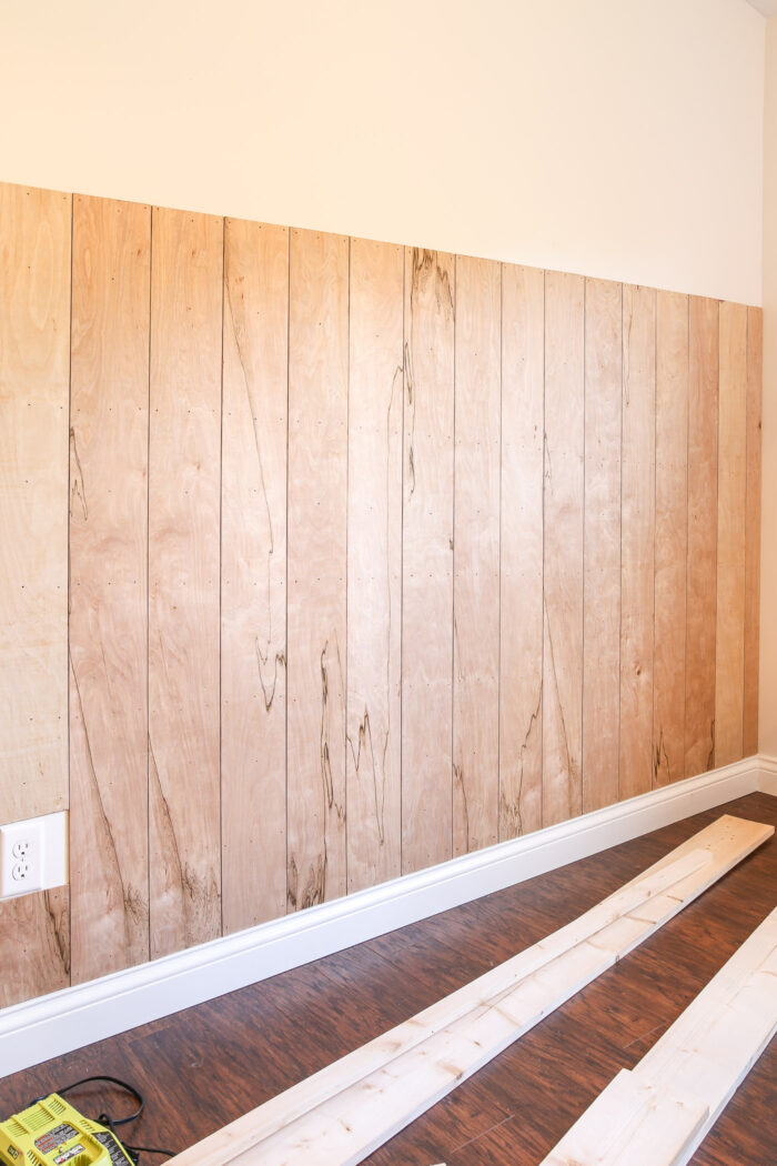 How to Install Vertical Shiplap | Little Glass Jar