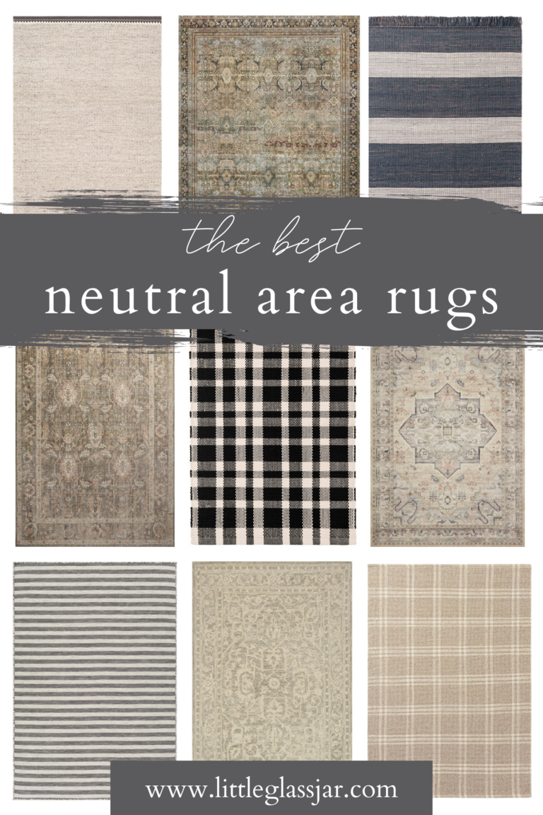 The Best Neutral Area Rugs and Where to Buy Them | Little Glass Jar